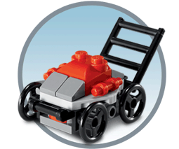 LEGO Lawn Mower - June 2012 Mini Model Build