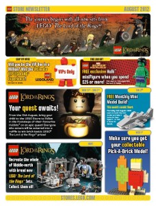 [UK/Germany/Denmark] LEGO Store Newsletter August 2012
