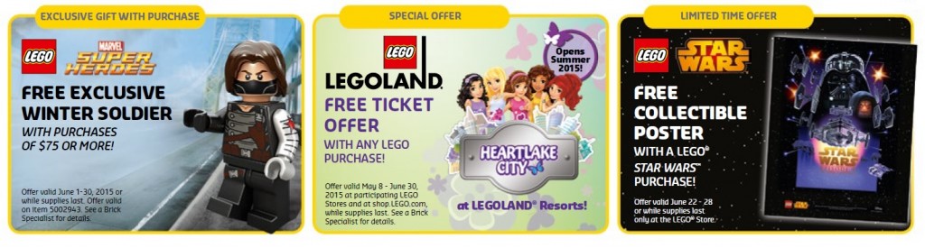 June 2015 LEGO Shop & Brand Stores Promotion and Sales - Toys N Bricks