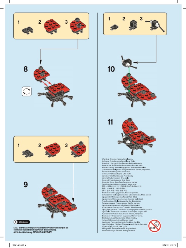 April 2020 Monthly Mini Model Build Instructions - LEGO 40324 Ladybug ...