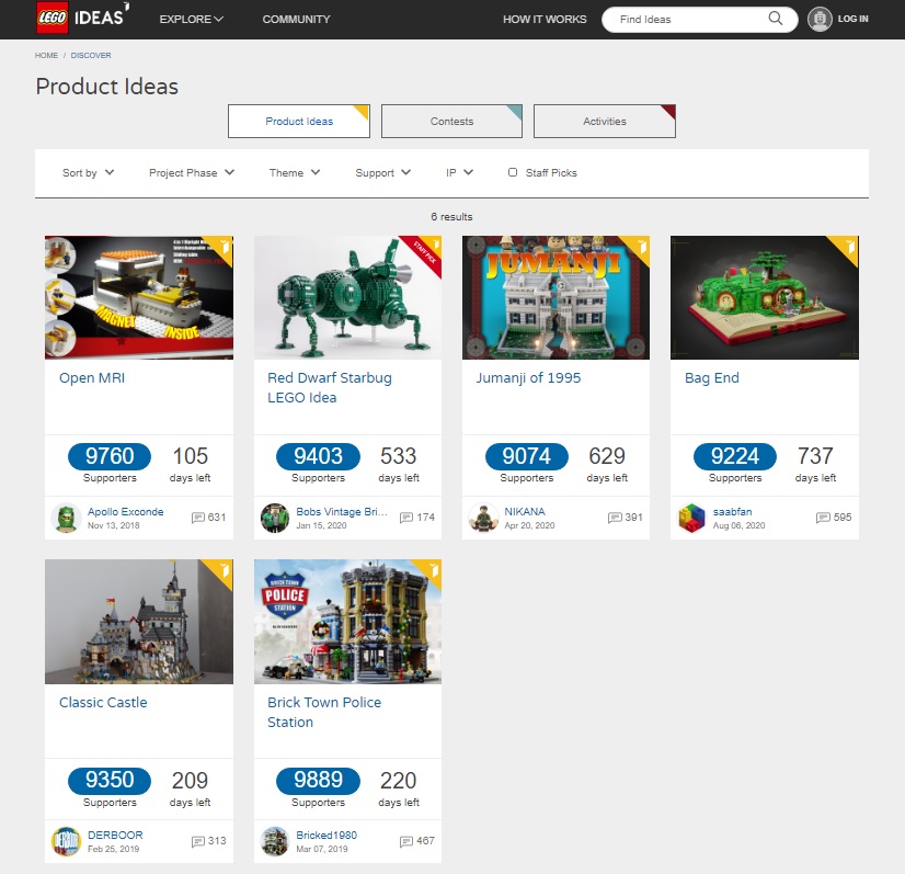 LEGO Ideas Project Creations Approaching 10 000 Supporters (Week of September 26, 2020) - Toys N ...