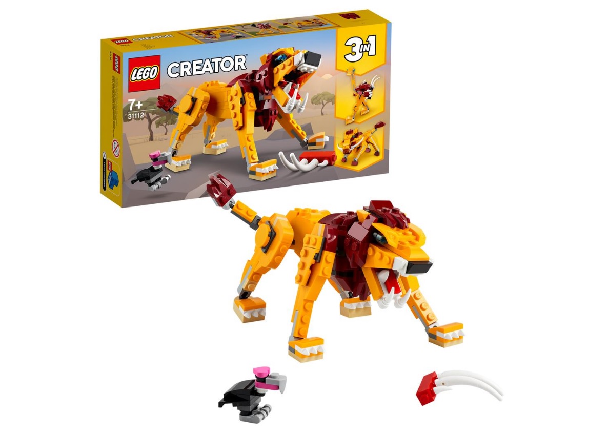 2021 LEGO Creator Sets 31111 Cyber Drone & 31112 Wild Lion Official ...